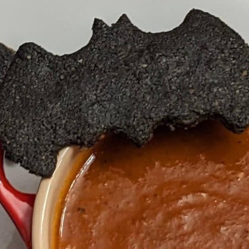 Keto Black Bat Crackers - Dinner Party Diaries