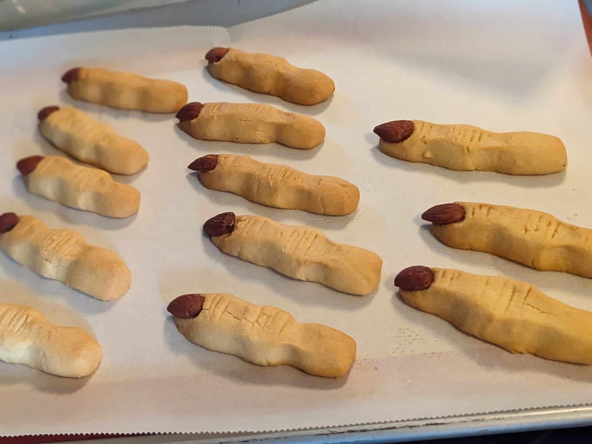 Sugar Free Witch Finger Cookies - Dinner Party Diaries