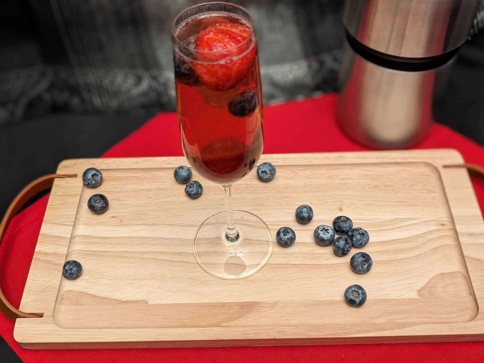Berry Sparkling Wine Cocktail - Dinner Party Diaries